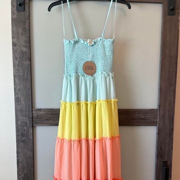 Aaron & Amber | Dresses | Aaron Amber Multicolor Smocked Minidress Nwt ...